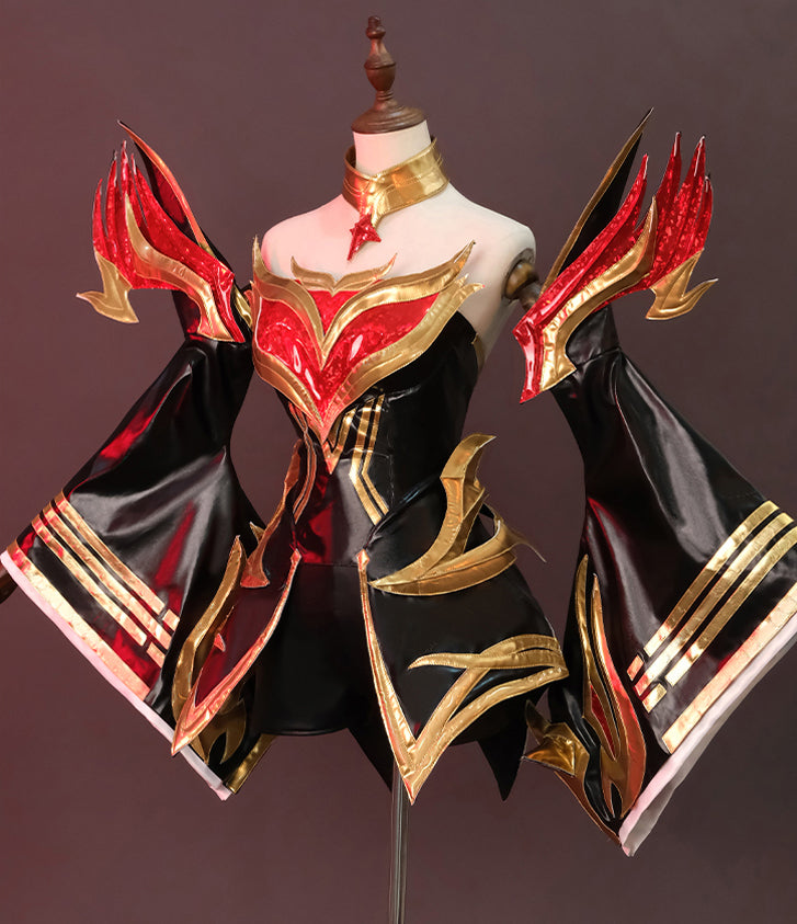 【League of Legends】Immortalized Ahri Cosplay Costume Full Set – moecosplay
